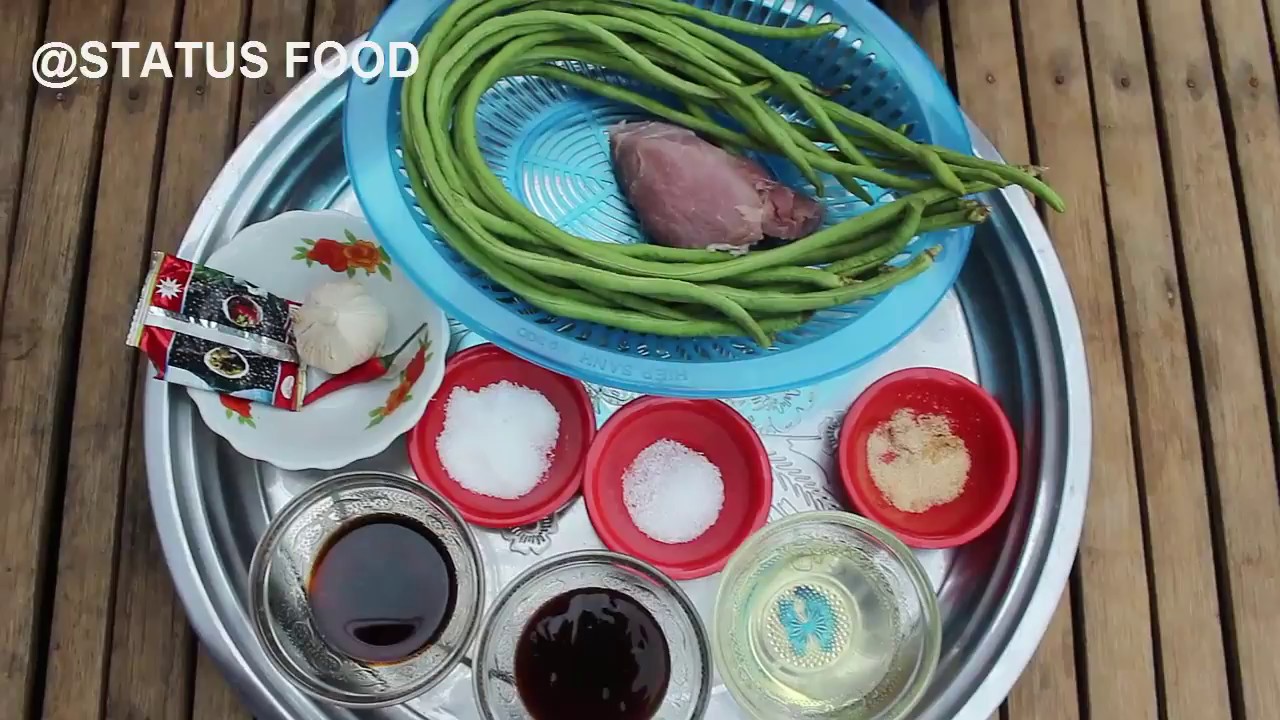Status Food Recipe - Cooking Perfect Beef with fresh green beans - YouTube