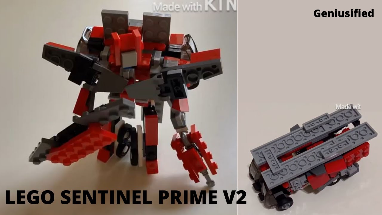 LEGO Transformers DOTM Sentinel Prime V2 - YouTube