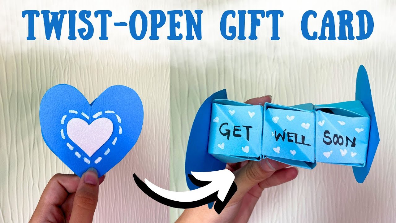 DIY Cute Gift Idea With Paper 💗| Handmade Get Well Soon Cards | 3D ...
