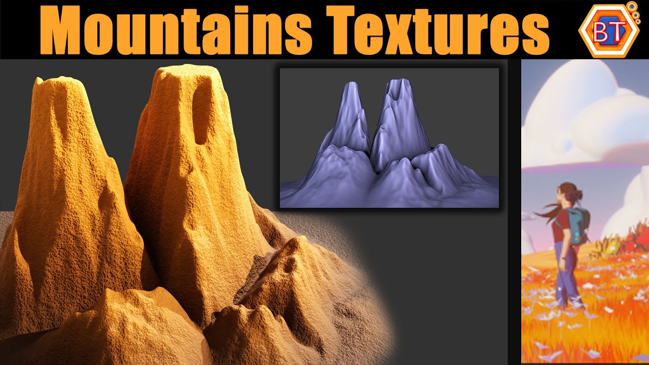 3d Mountain Textures