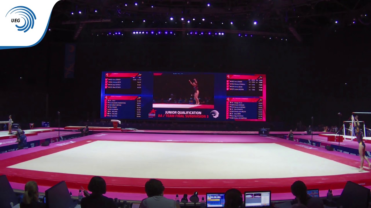 Alba PETISCO (ESP) - 2018 Artistic Gymnastics Europeans, junior ...