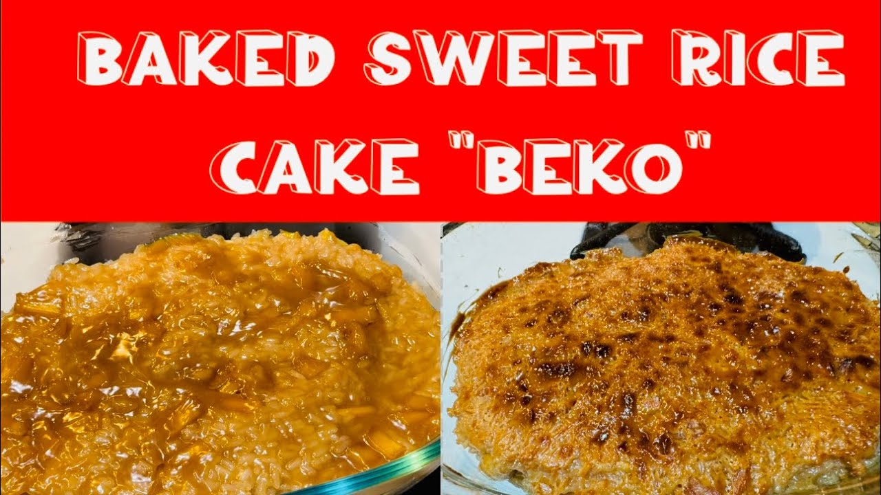 BAKED SWEET RICE CAKE “BEKO” W/ JACKFRUIT #beko #sweetricecake #cake # ...