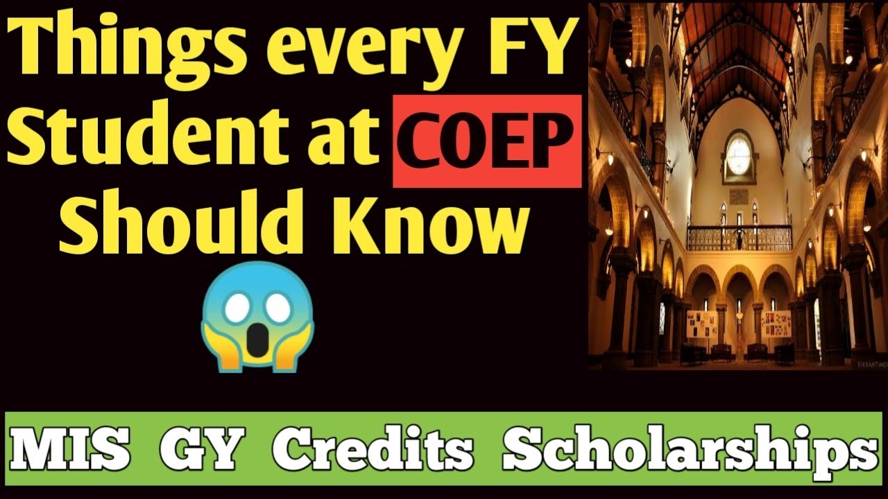 Everything about COEP every first year student should know - YouTube