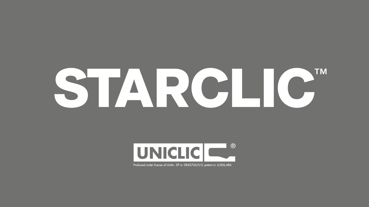 How to Install STARCLIC Uniclic Luxury Vinyl Floor - YouTube
