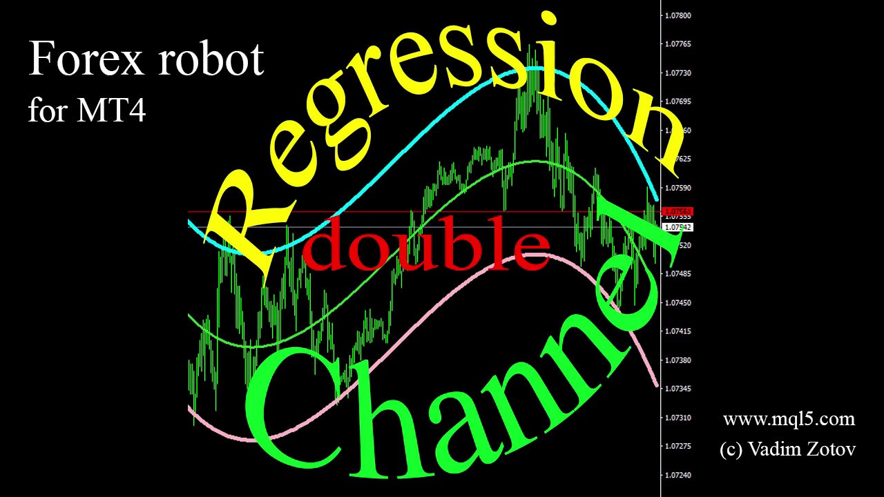 Regression Channel double (Forex robot) - YouTube