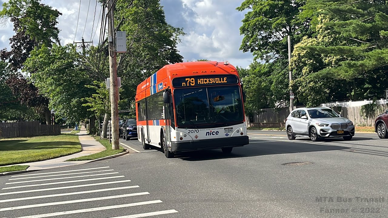 NICE Bus: 2021 Gillig BRT+ CNG 2070 n79! - YouTube