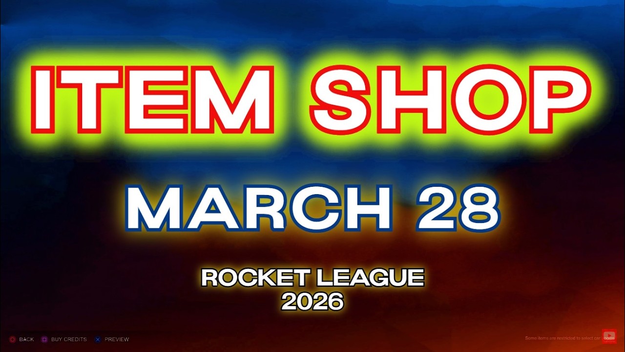 Rocket League ITEM SHOP 28/03/2026 & GARAGE GRAB - orange dragons ...