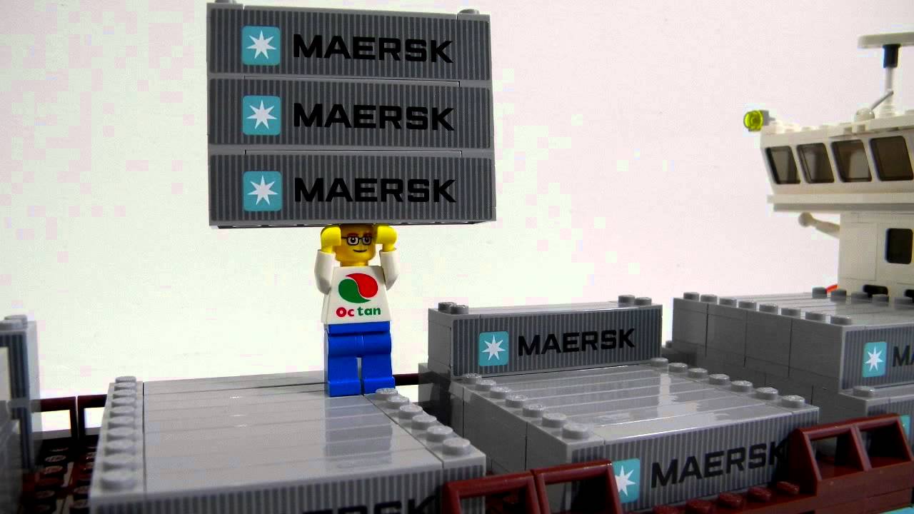 LEGO Maersk Line Container Ship Review : LEGO 10155, 10152 Review - YouTube