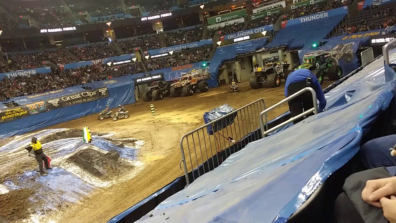 Monster Jam Triple Threat OKC ATV Racing - YouTube