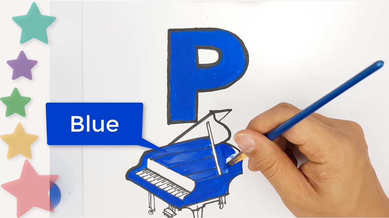 Drawing the alphabet | Learn the letter P | Baby House - YouTube
