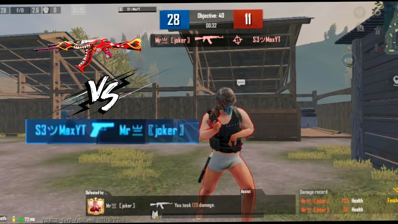 conqueror player AKM enemy 😈 has fired pistol I am using (AKM V S ...