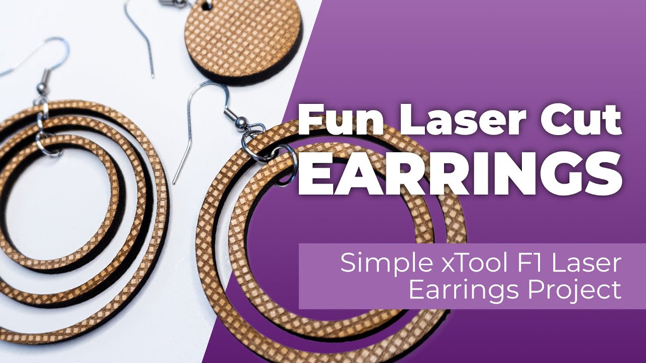 Create 3 Stunning Pairs of Earrings in 1 Cut with the Xtool F1 | Full ...