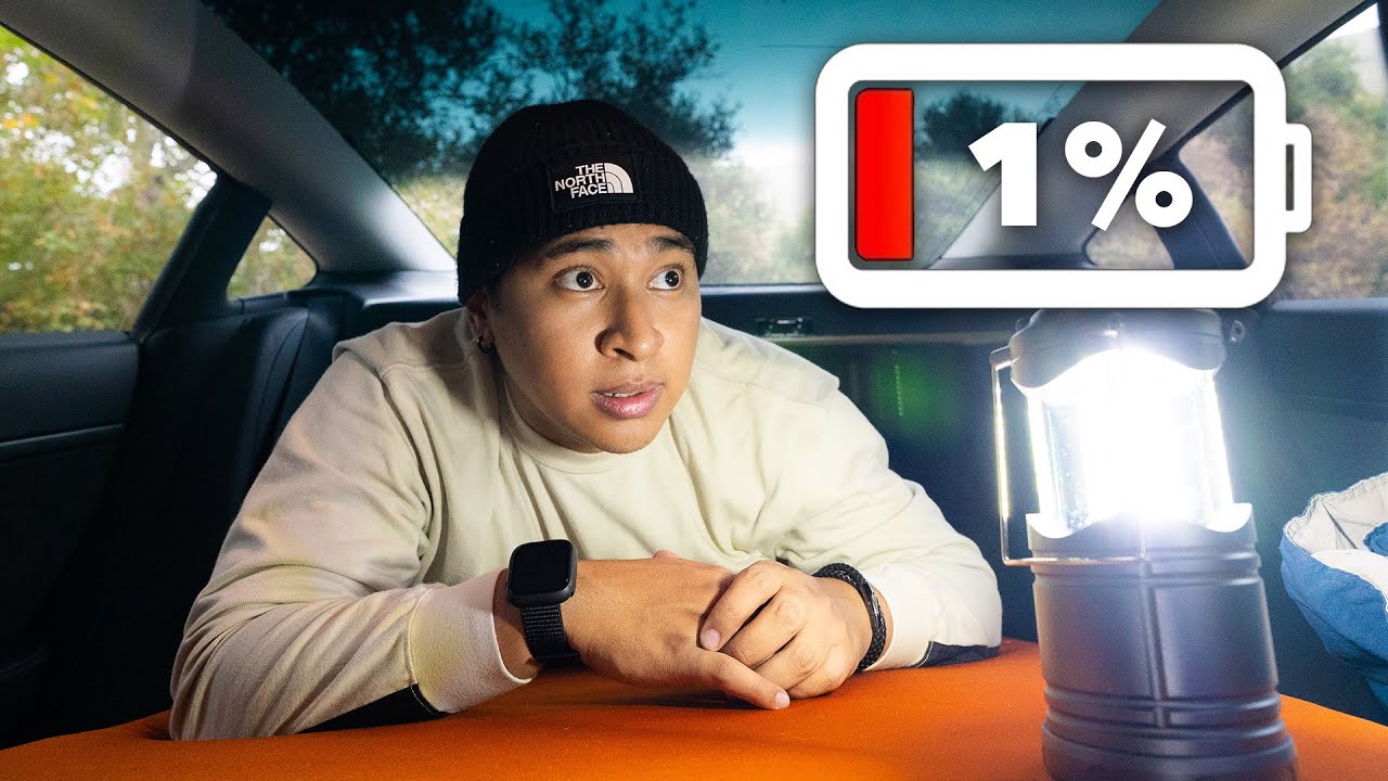 Camping In My Tesla Model 3 By The Ocean | Tesla Camp Mode Review - YouTube