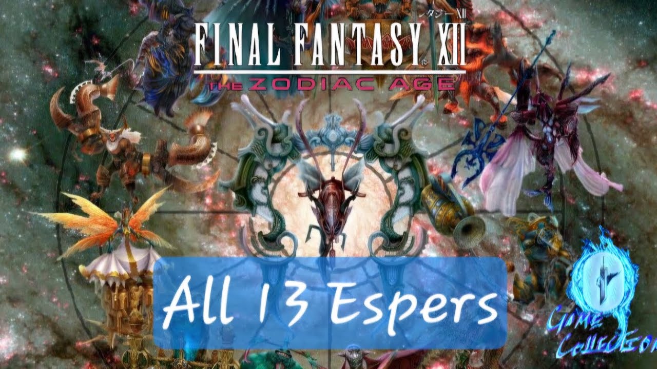 Final Fantasy XII: The Zodiac Age - All 13 Espers - YouTube