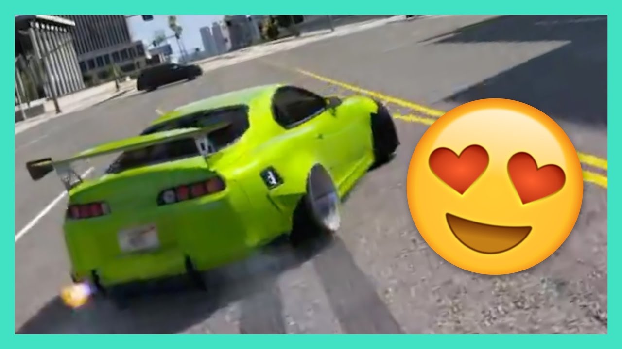 Best GTA V Car Mod Ever? Widebody Supra w/ HUGE Antilag & Turbo Sound ...