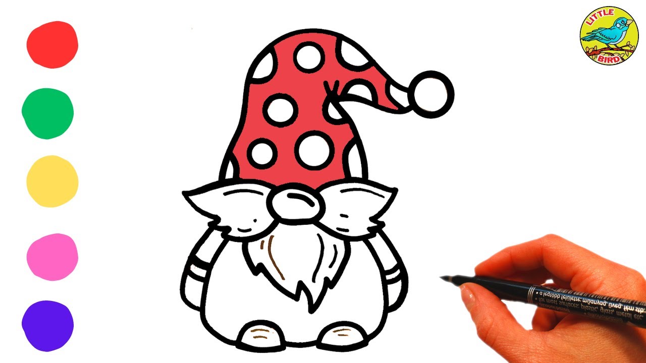 How to Draw a Cute CHRISTMAS ELF | Easy Step by Step Drawing and ...