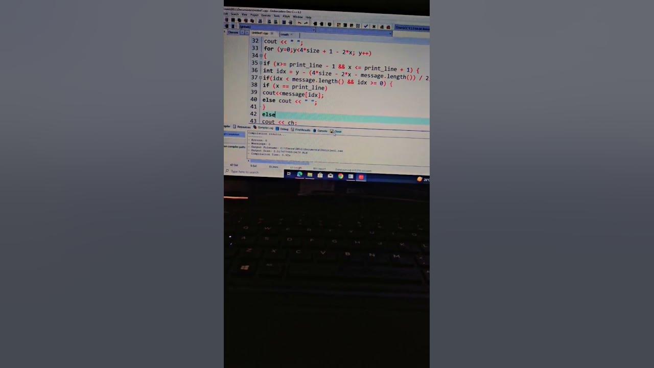 Heart Pattern In C Programming Program Clanguage Compiladodememes Array Foryou Youtube