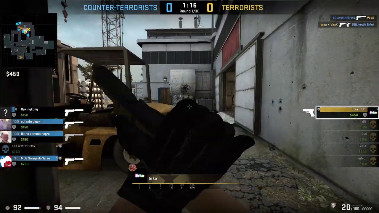 1v5 first round ace - YouTube