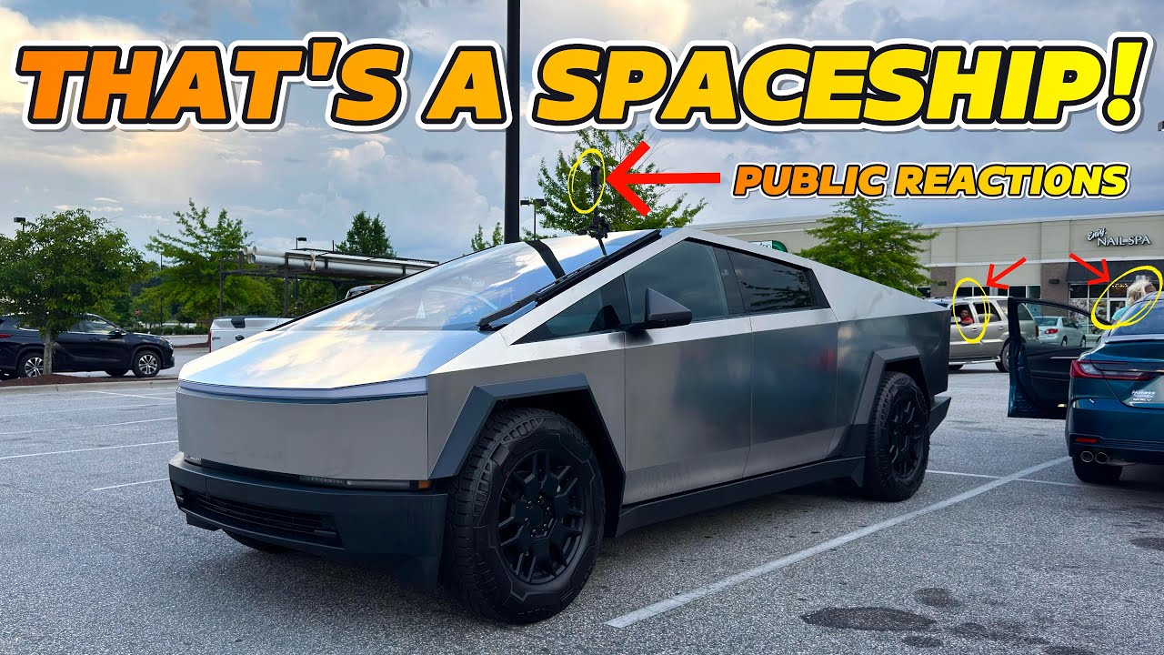 Cybertruck in the Wild: Public FREAKS OUT! See Their REACTIONS! 🤯 - YouTube