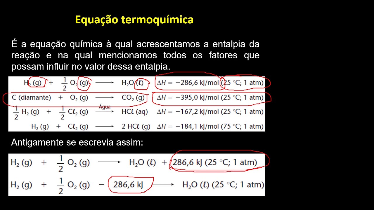 aula 3 4 1 termoquimica Equação termoquímica - YouTube