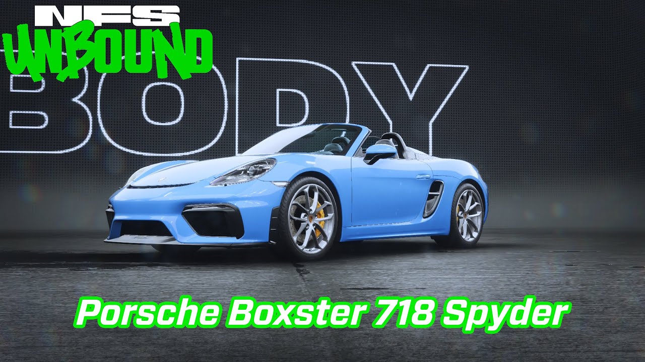 NFS Unbound รีบแต่งรถ #55 Porsche Boxster 718 Spyder - YouTube