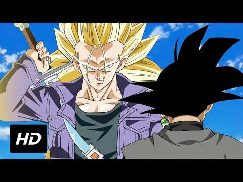 Trunks futuro se transforma en SSJ3 para derrotar a Goku Black. Dragon Ball Super
