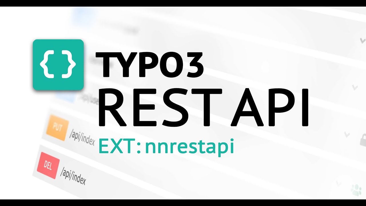 TYPO3 Rest API – Create a RESTful API with the TYPO3 extension "nnrestapi". Installation and ...