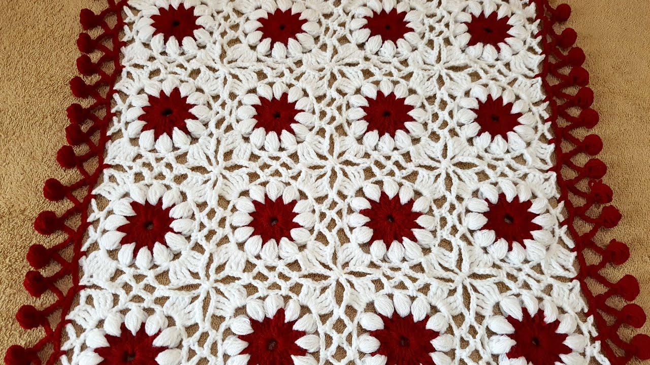 CROCHET TABLE COVER NEW DESIGN WOOLEN TABLE MAT 😊💕 - YouTube