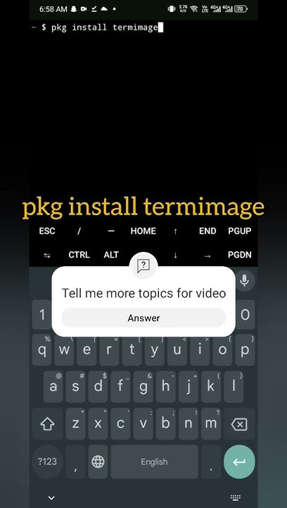 how to open image file in Termux #termux #shorts #trending #viral - YouTube