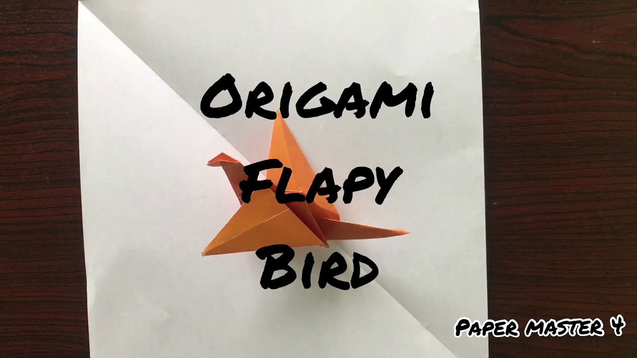 How to make origami flappy bird DD & C - YouTube