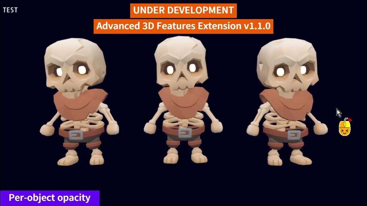 [WIP] Advanced 3D Features Extension for GDevelop built-in 3D - YouTube