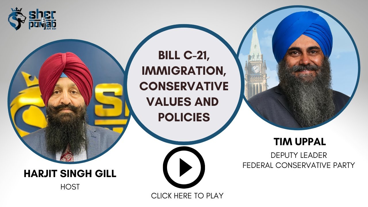 Deputy Leader - Conservative party of Canada, Tim Uppal in conversation ...