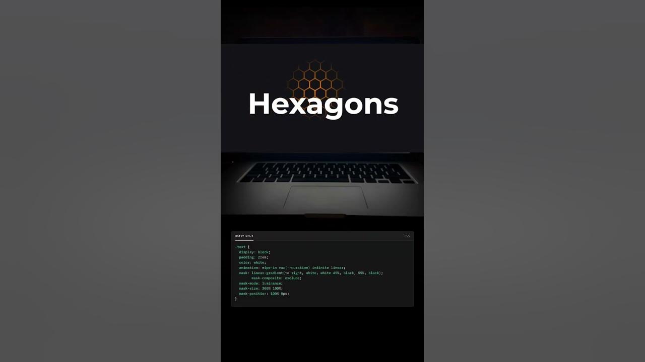Hexagons Effect - CSS||#coding #webdesign #python #html #css #webdevelopment #webprogramming ...