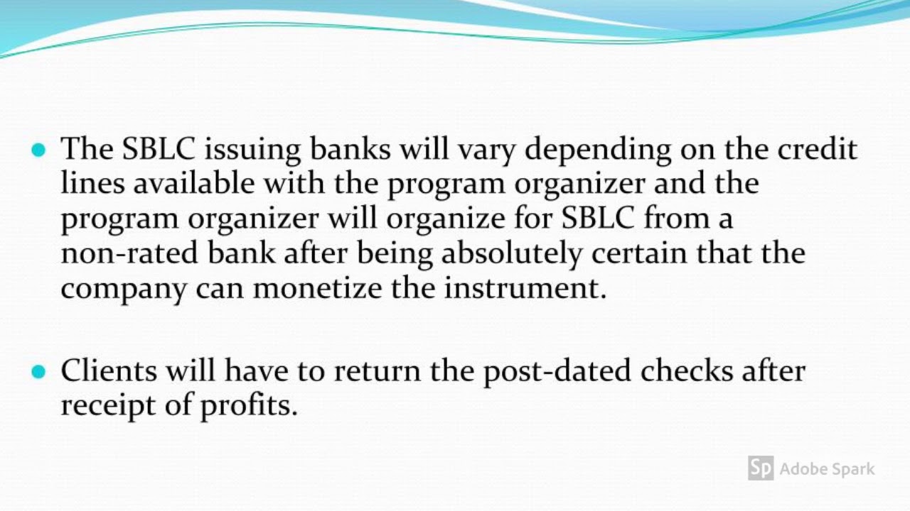 PPP trading in india, Small Cap PPP(Private Placement program) SBLC ...