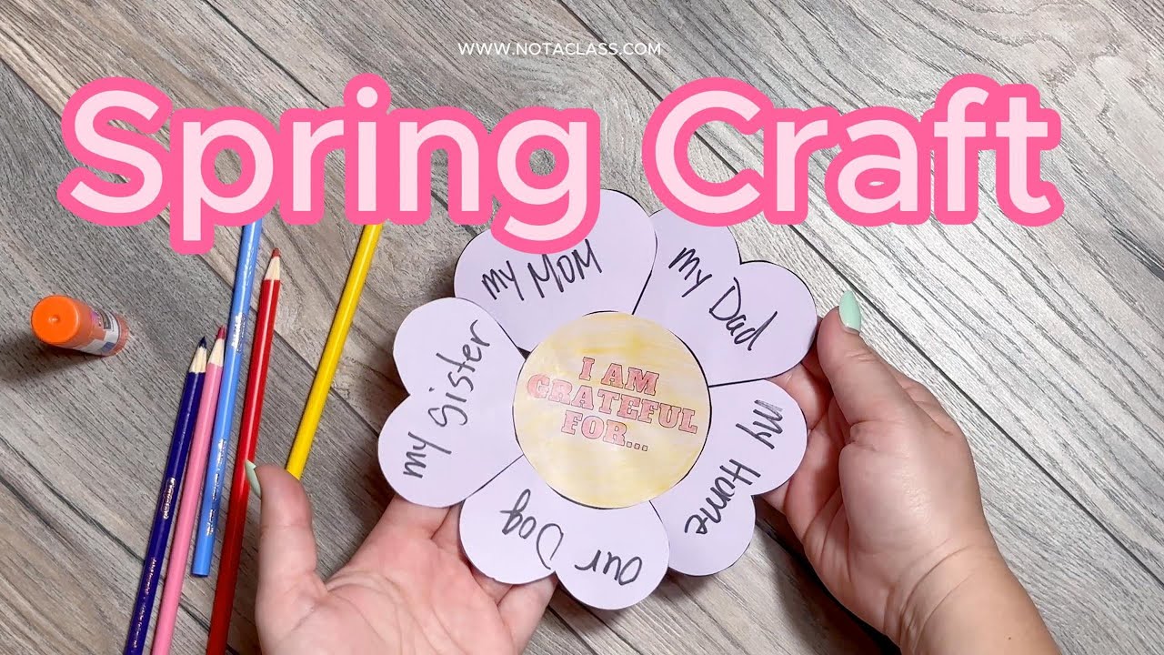 Flower Craft Template & Writing Activity for Spring, Easter and ...
