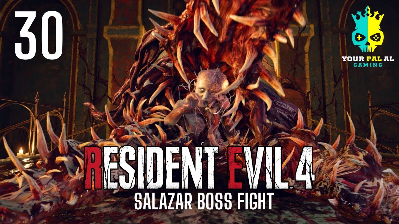 Salazar Boss Fight (Golden Egg) - Resident Evil 4 Remake - YouTube
