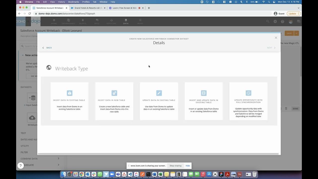 Domo - Salesforce Writeback Connector Example - YouTube