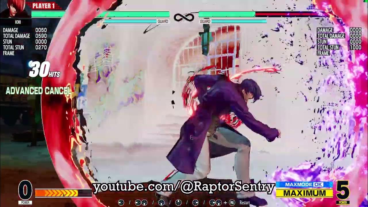 KOF XV Iori NEW Patch 2.11 Stun TOD 100% Combo (Stage Positioning Dependent) - YouTube