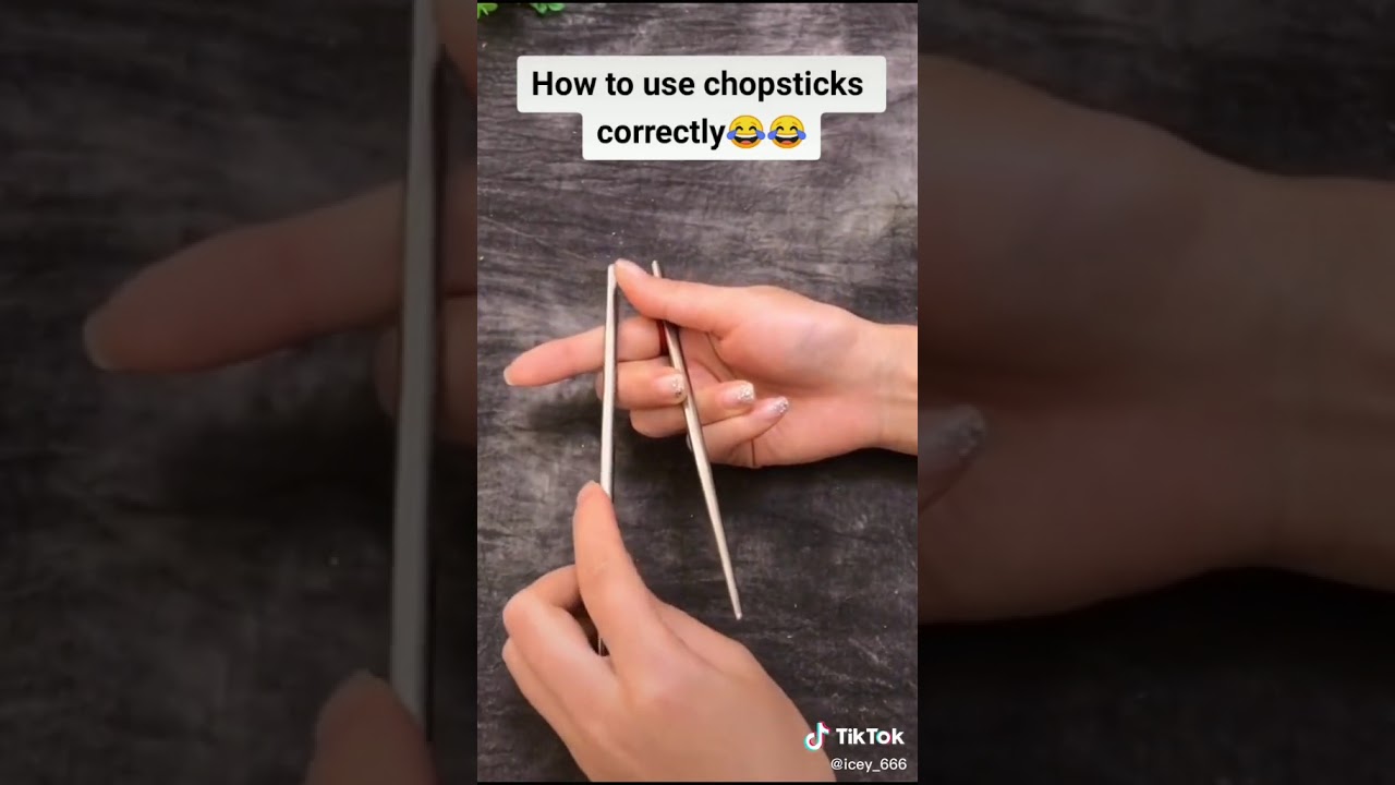 how to use chopsticks correctly. ctto. - YouTube