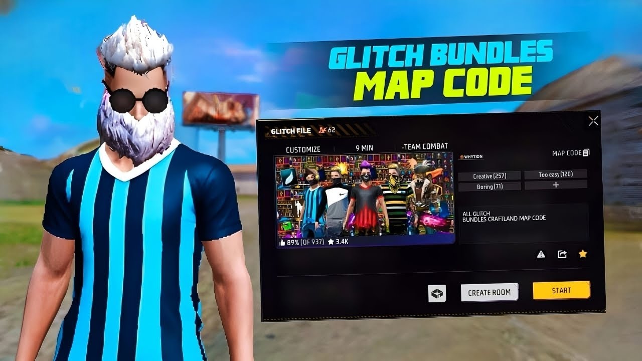 Glitch bundles Craftland map code | Craftland new map code Glitch bundles | freefire whytion ...