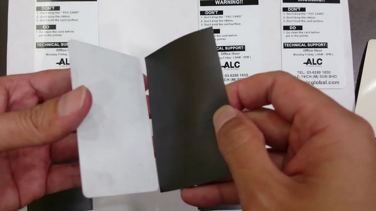 Full magnetic card for ID card printer - YouTube