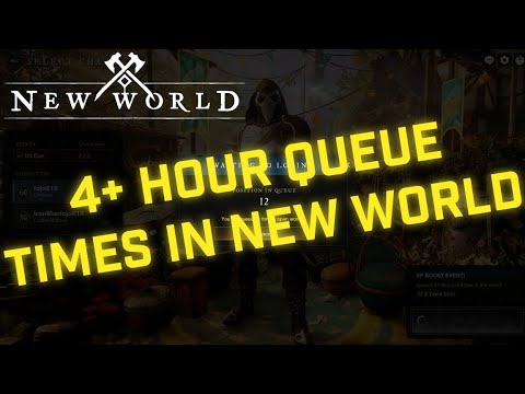 4+ hour queue times in New World on multiple servers - YouTube