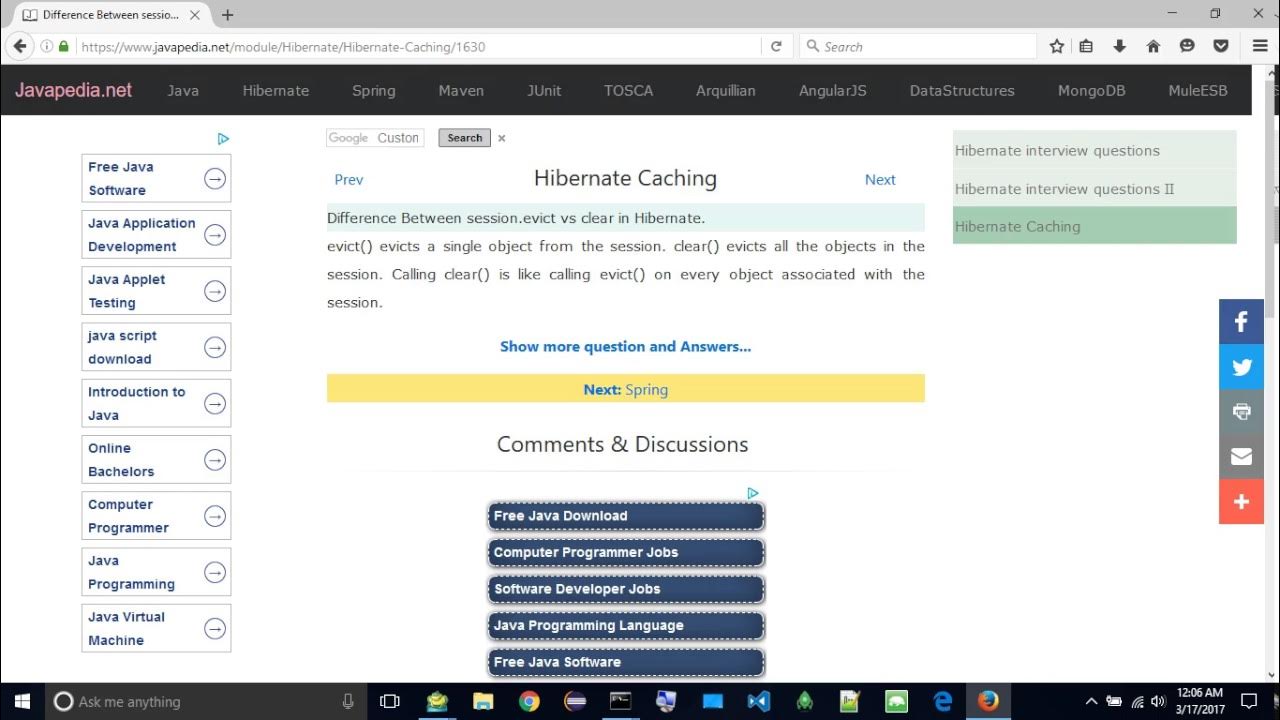 Difference Between session.evict vs clear in Hibernate. | javapedia.net ...