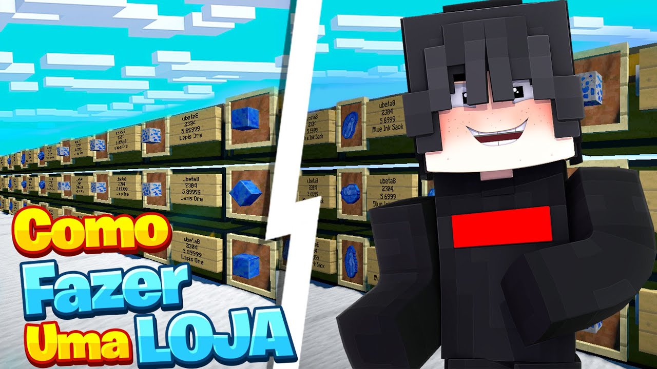 COMO FAZER LOJA NO MINECRAFT - FULL PVP e SURVIVAL (CHEST SHOP) - YouTube