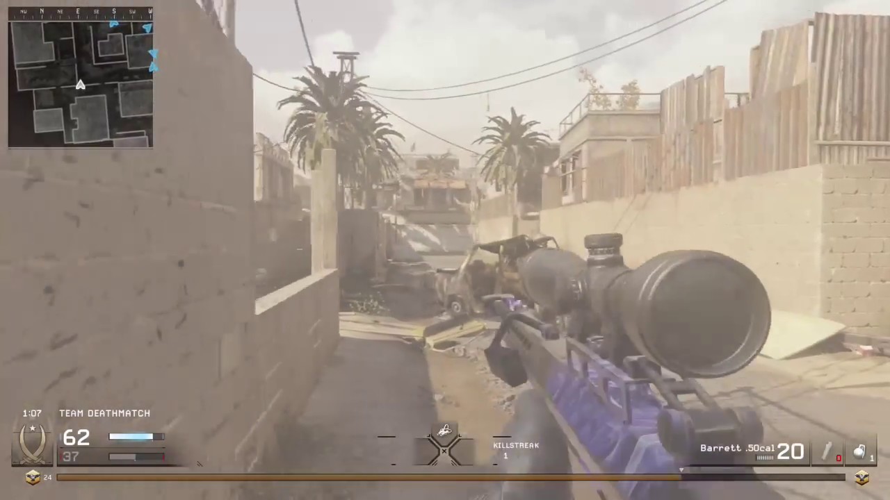 Call Of Duty MWR Tryhard Time - BARRETT 50cal Backlot Gameplay - YouTube