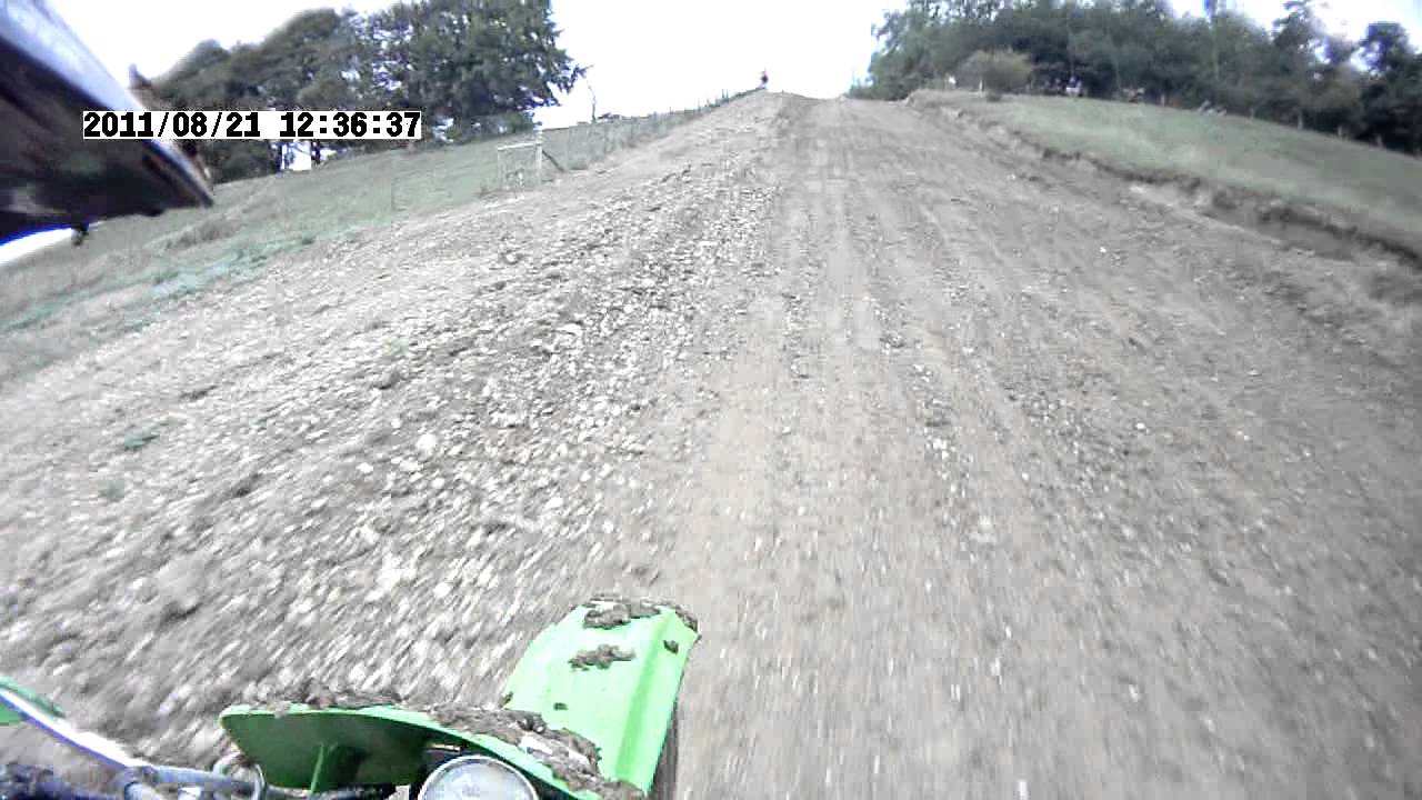klx 300 helmetcam @ Ashdown mx track - YouTube