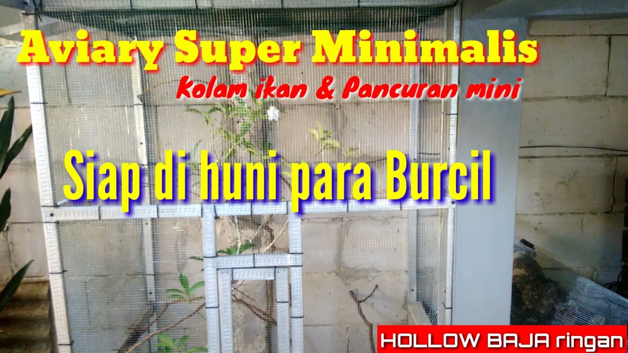 Aviary minimalis untuk burung kecil,aviary mini hollow baja ringan ...