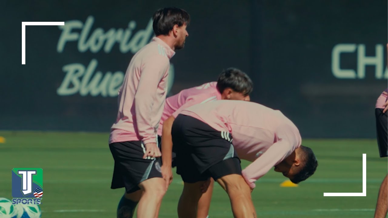 THIS is HOW Lionel Messi STRETCHES in Inter Miami TRAINING - YouTube