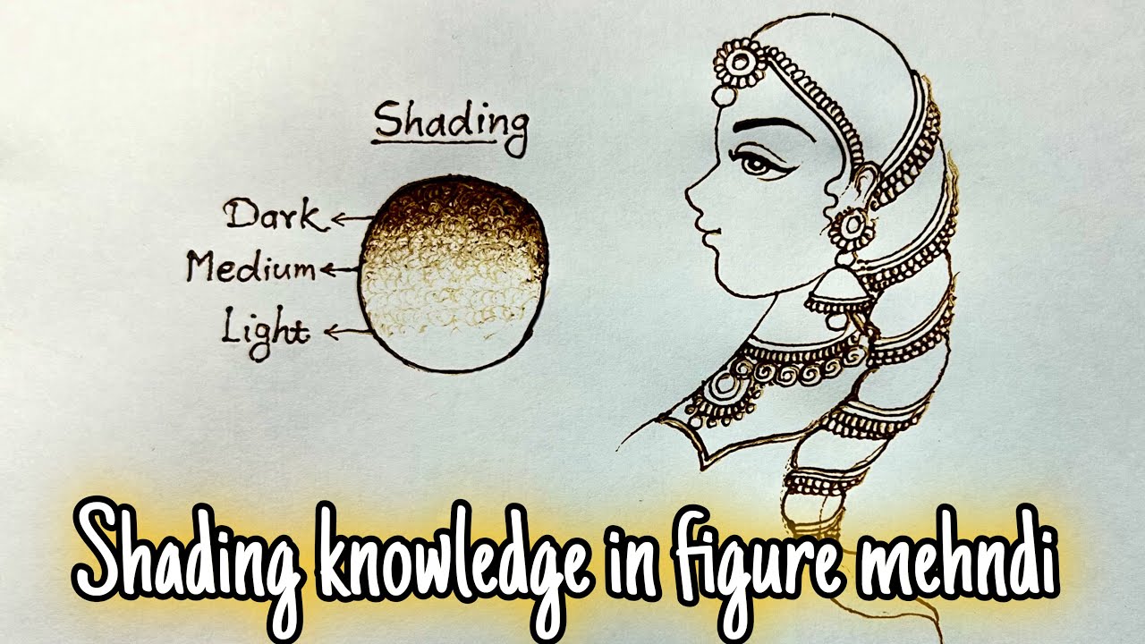 Shading knowledge in figure mehndi ||Figure mehndi class|| - YouTube