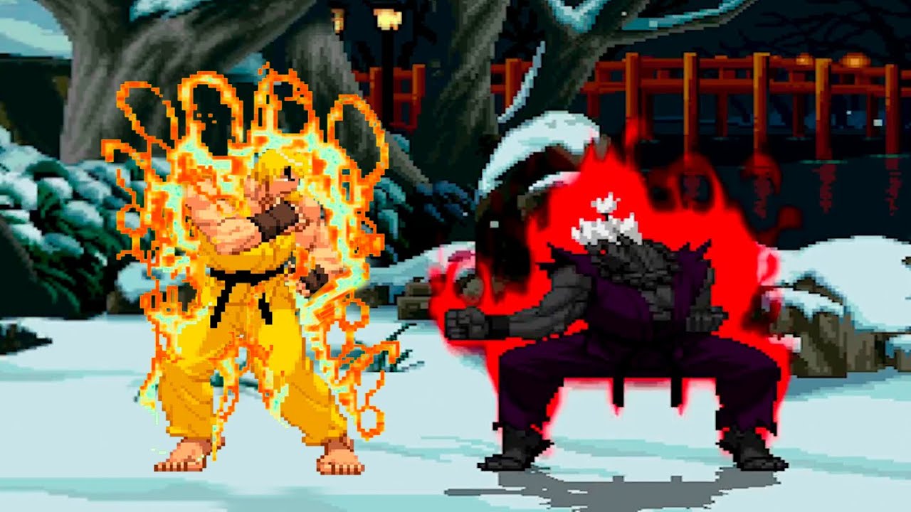 FIRE KEN VS SHIN ONI AKUMA - YouTube